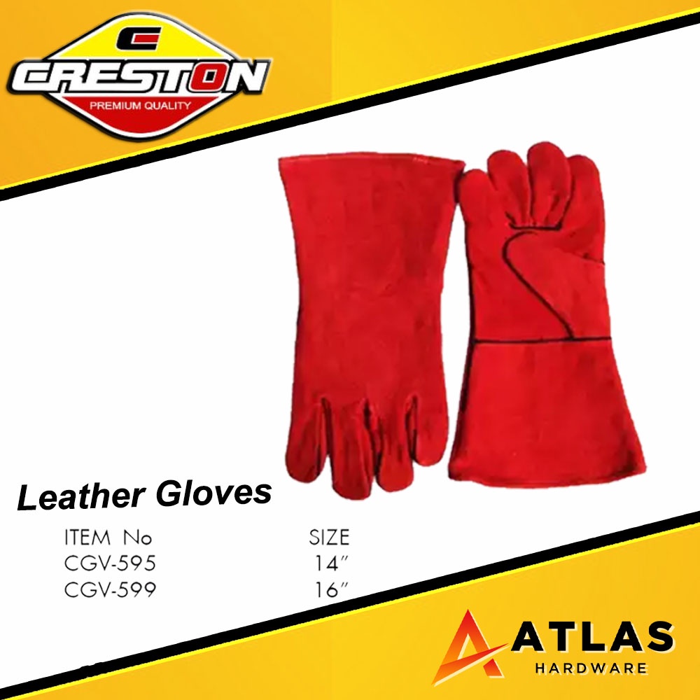 Creston Leather Welding Gloves (14"-16") | Shopee Philippines