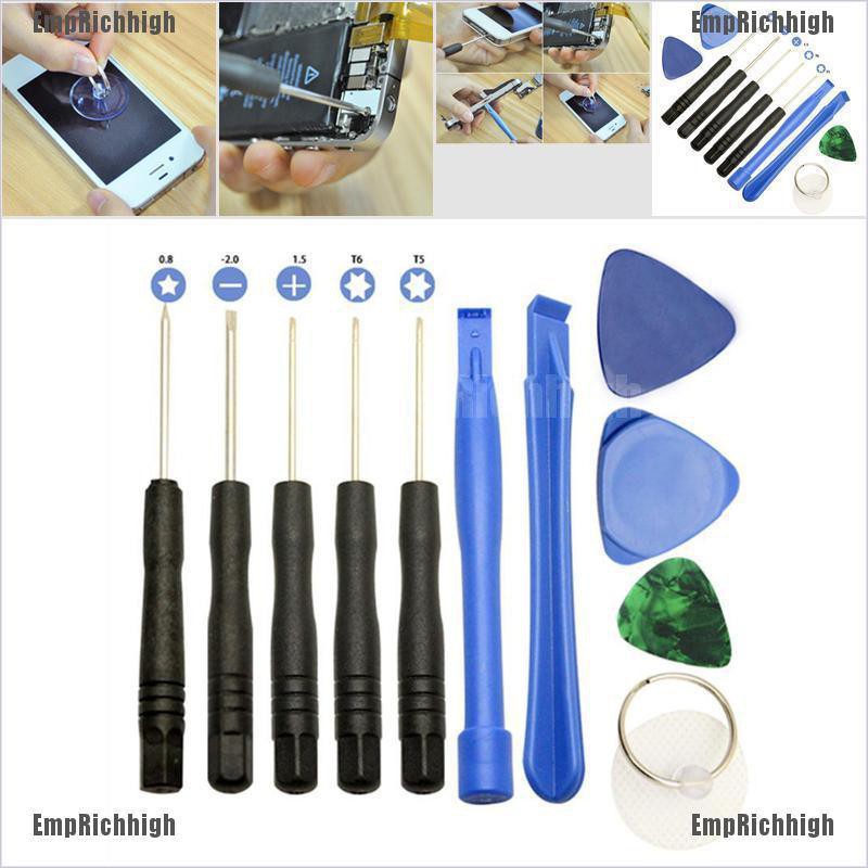 QrhYK 11 In 1 Mobile Repair Opening Tool Kit Set Pry Screwdriver For ...