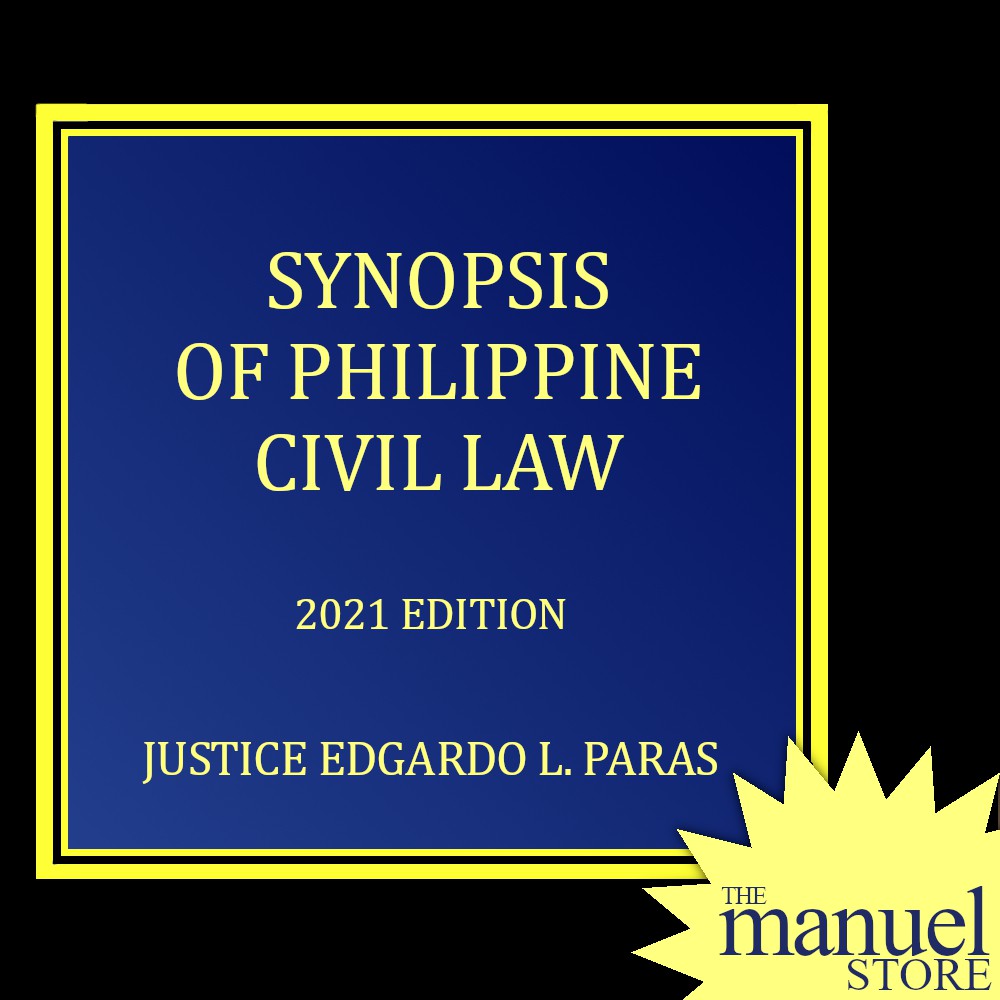 Paras (2021) - Synopsis of Philippine Civil Law Pre-week Handbook in ...