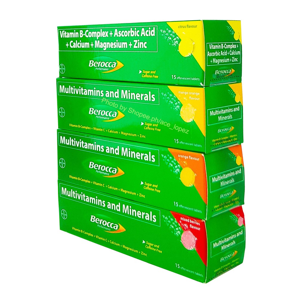 Berocca & Redoxon (Orange/Citrus/Mango Orange) 10s, 15s & 30s Tablets ...