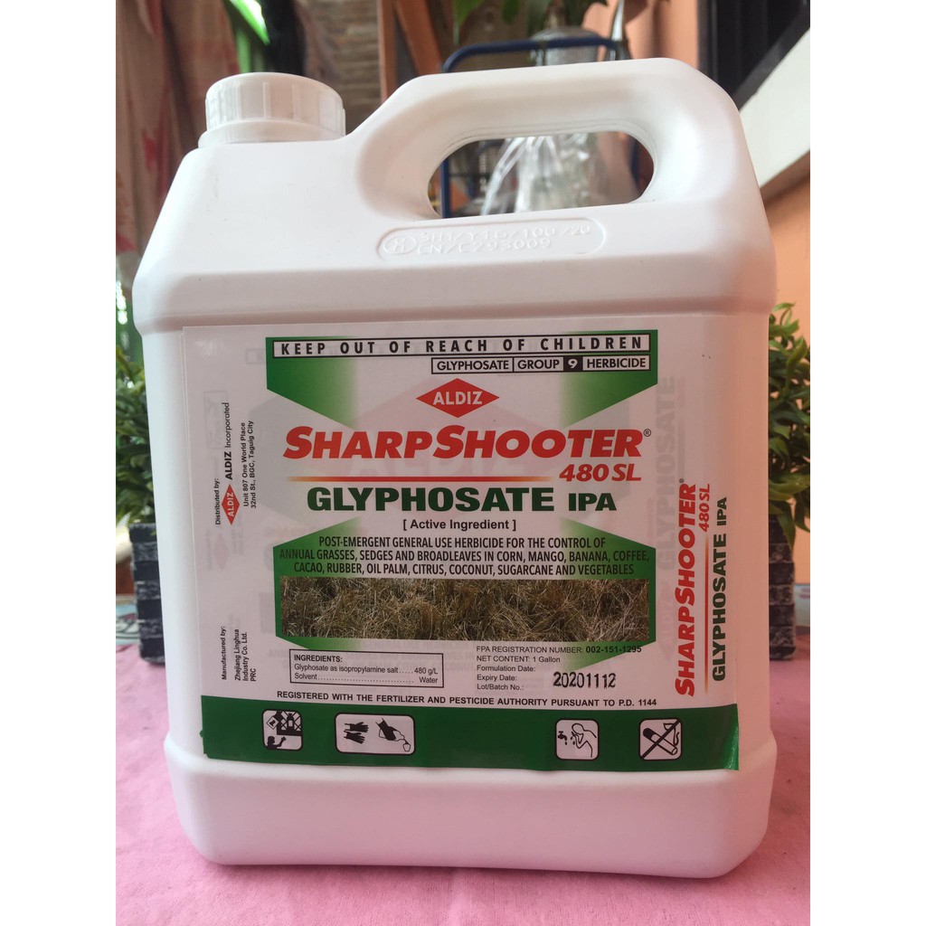 Sharpshooter 480 SL Glyphosate 1gallon | Shopee Philippines