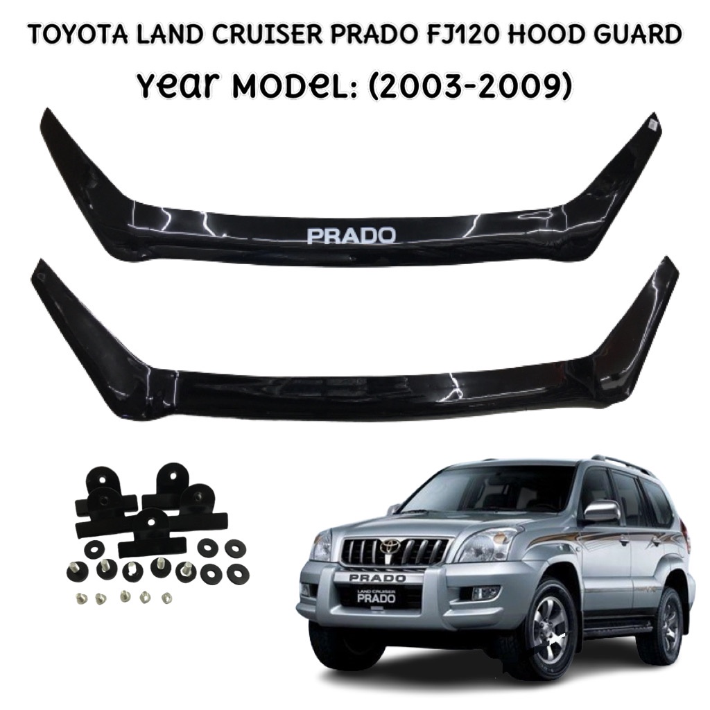 CPAO ABS Bonnet Hood Guard Deflector Cover for Toyota Land Cruiser ...