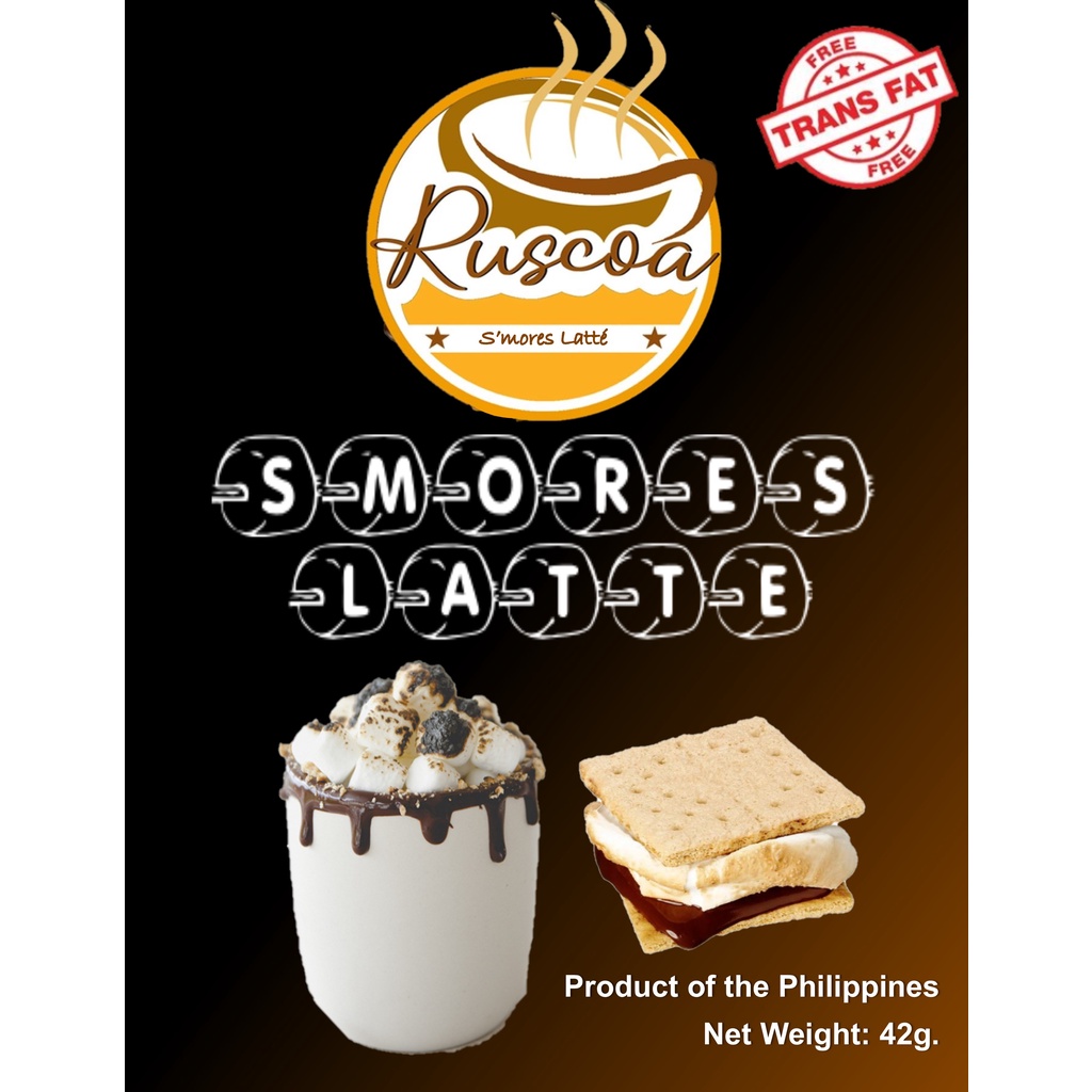 RUSCOA S'MORES LATTÉ (INSTANT PREMIUM CHOCOLATE DRINK MIX WITH GRAHAMS ...