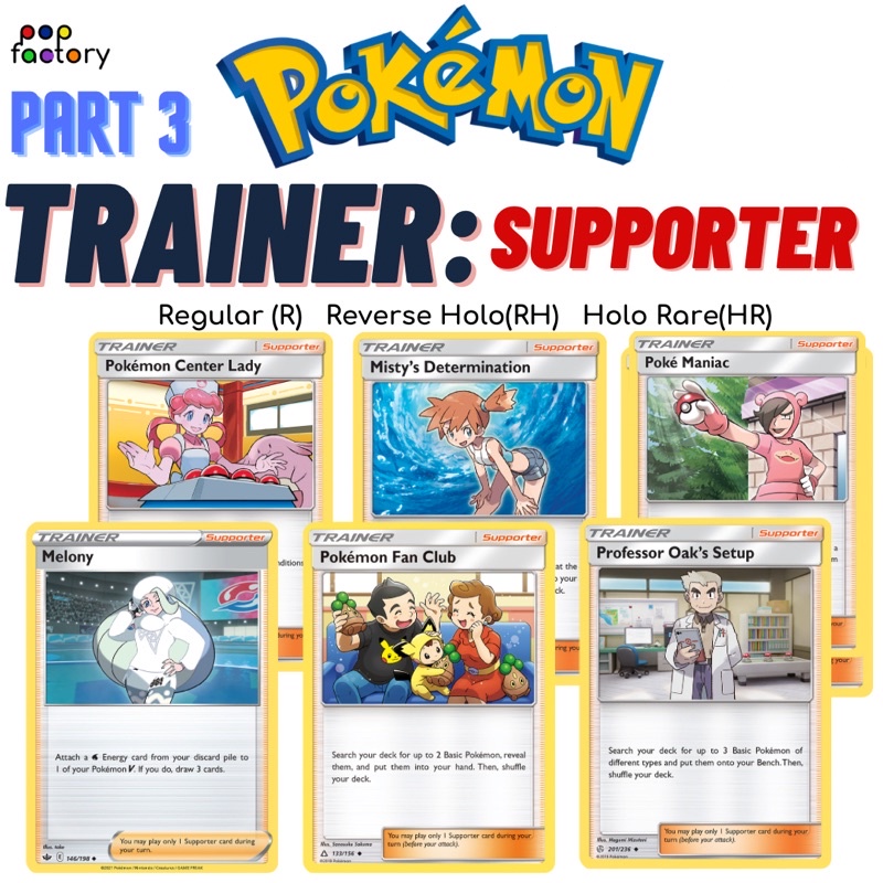 (Part 4/5 )Pokemon TRAINER - SUPPORTER (M to R) | Shopee Philippines
