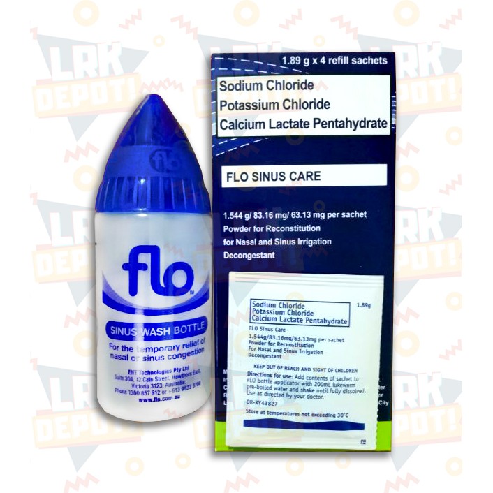 Flo Sinus Care Kit (Nasal Wash bottle / Sinus Irrigation / Neti Pot Set ...