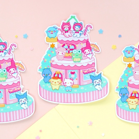 Kawaii Cake Sticker | Cute Japanese Snack Art Sticker | Kawaii ...