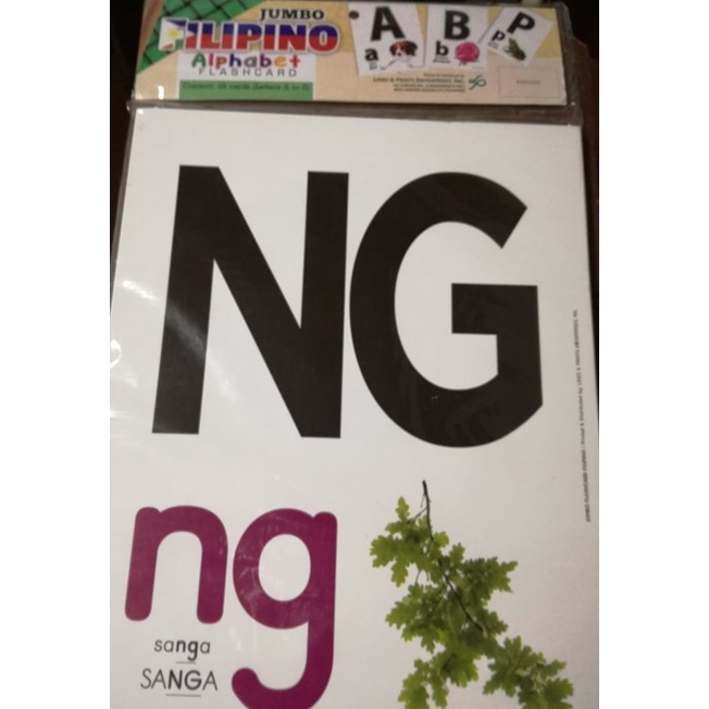Filipino Alphabet (A-Z) FLASHCARDS (Jumbo) | Shopee Philippines