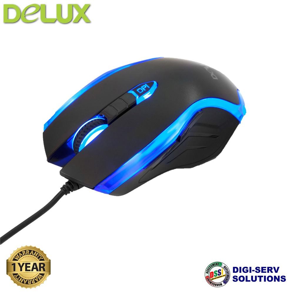 Delux Titan M556 Professional Wired Gaming Mouse with 7 colors LED ...