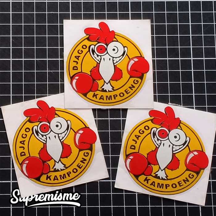 Rooster Sticker/Djago Kampoeng Chicken Sticker/Rooster Sticker/Rooster ...