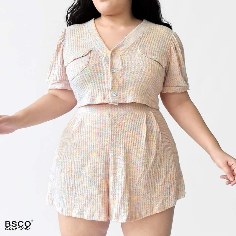 ONHAND PLUS SIZE BSCO CURVE XL-6XL ANGELA COORDS! KOREAN FASHION STYLE ...