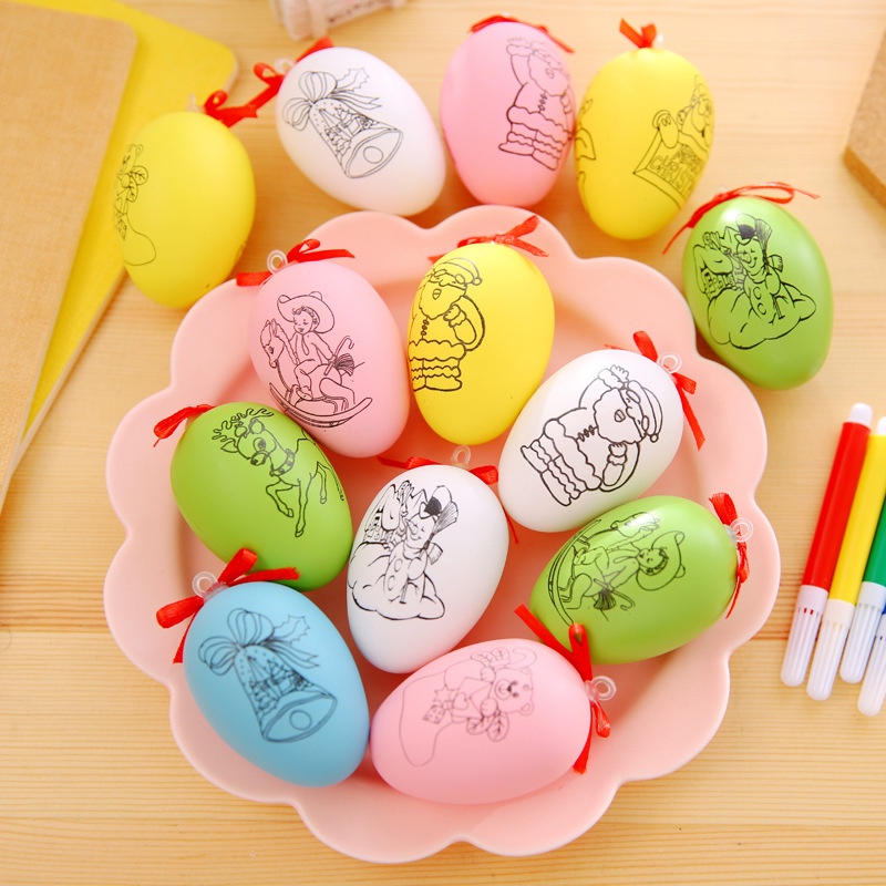 NEW Cute Creative Hand Craft Eggy Painting Drawing Art Egg DIY Color ...