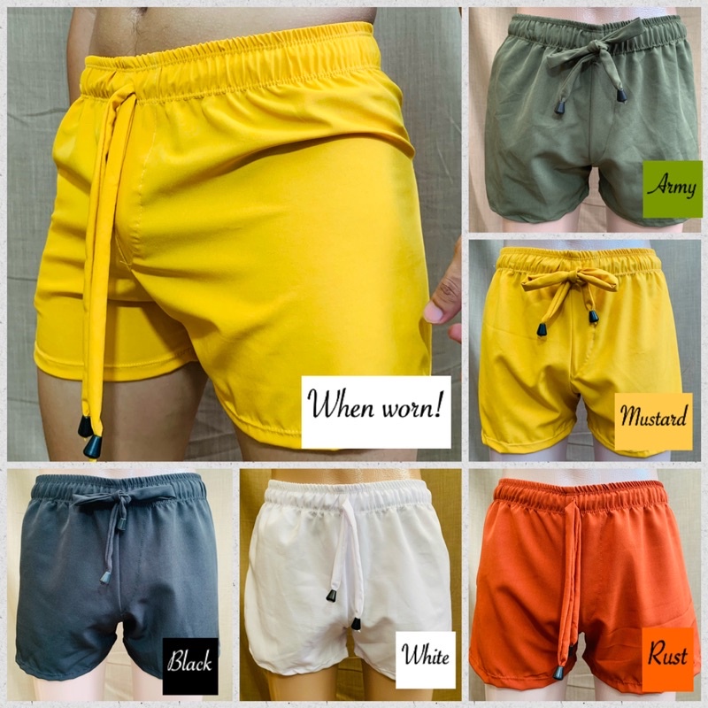 Skinny Shorts for men Boxer Mini Shorts Swimming Trunks Slim Fit ...