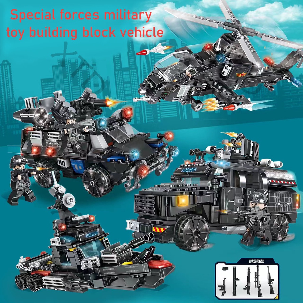 New military special forces building blocks armored vehicles combat ...