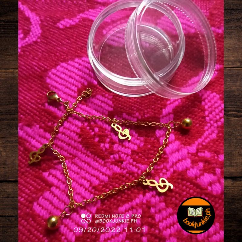 Fancy Gold Musical Note Symbol Bracelet (G clef) | Shopee Philippines