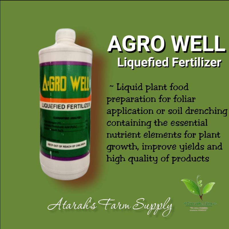 COD! AGRO WELL Plant Food Liquefied Foliar Fertilizer (1L) | Shopee ...