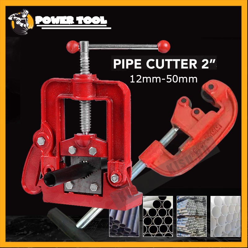 2" Heavy Duty Forged Pipe Vise, Pipe Capacity Pipe Vise Hinged Style Plumbers /Pipe Cutter 2 ...