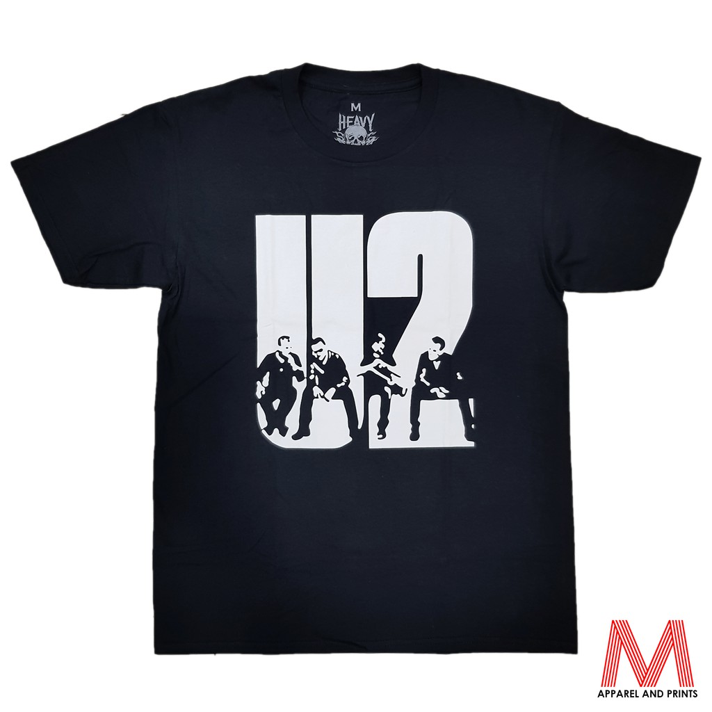 U2 Logo White Print Rockband Rock Band T-Shirt | Shopee Philippines