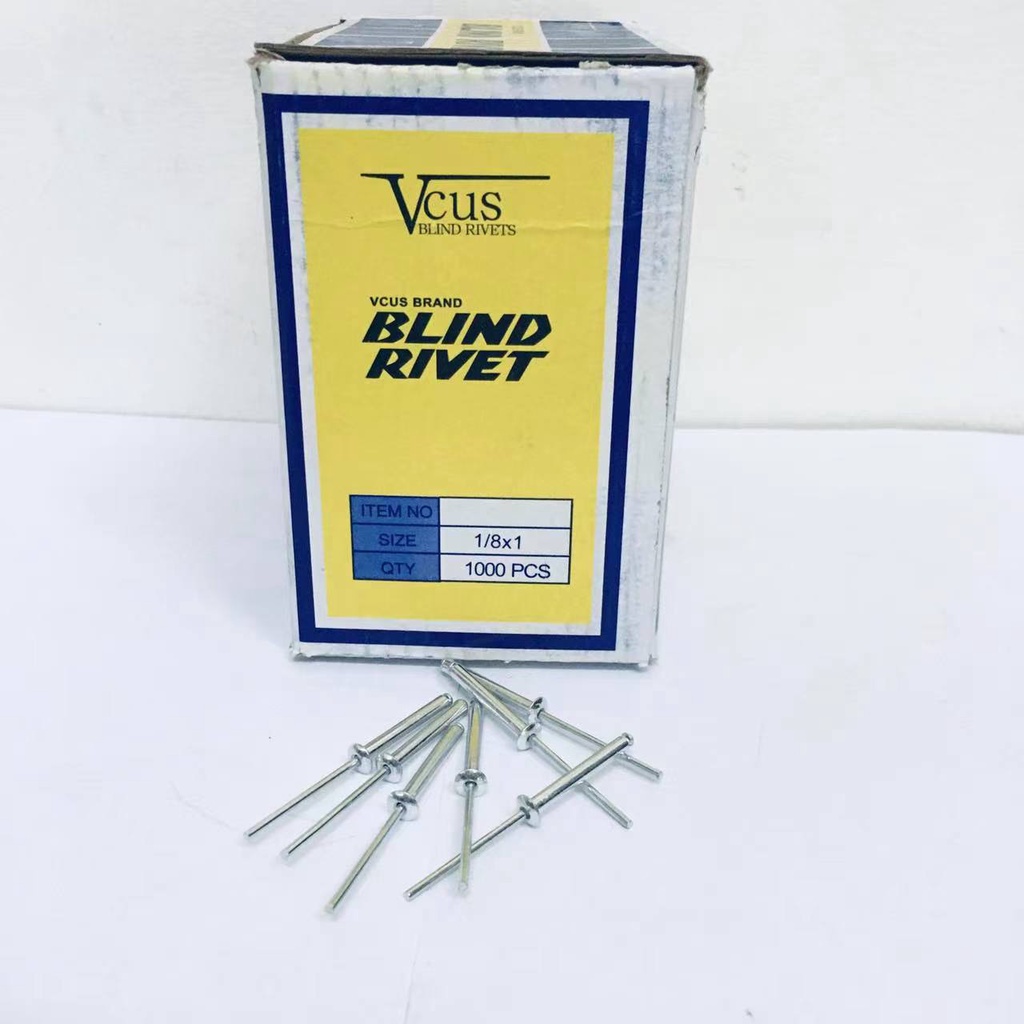 ALUMINUM BLIND RIVETS 1/8" X 3/4" ( PRICE PER 1 BOX ) | Shopee Philippines