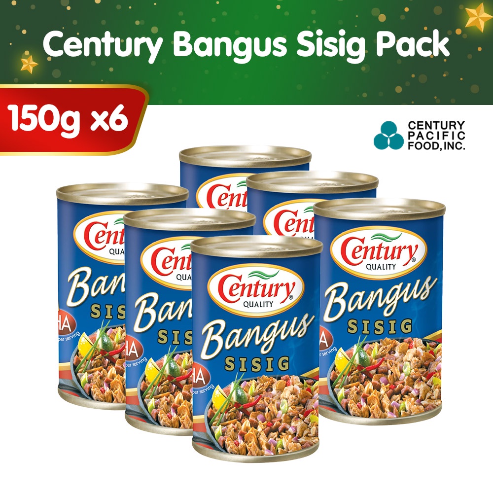 Century Bangus Sisig 150g (Pack of 6pcs) | Shopee Philippines