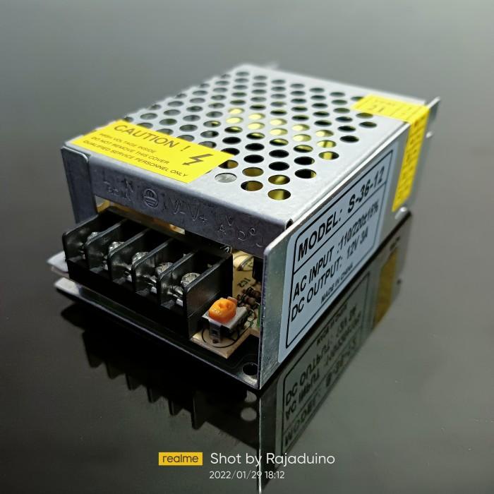 Smps 12V 3A Power Supply Switching Psu Smps Wasp Net Adapter | Shopee ...