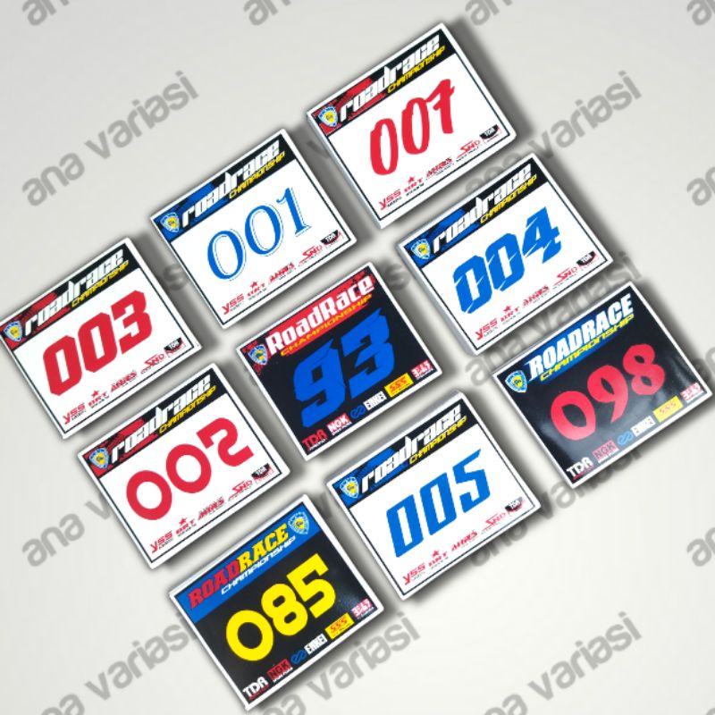 Number Sticker,, Number Sticker | Shopee Philippines