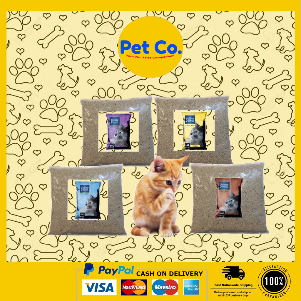 Feline Fresh Cat Litter 1kg Lavender, Lemon, Lemon Grass, Coffee [SALE ...