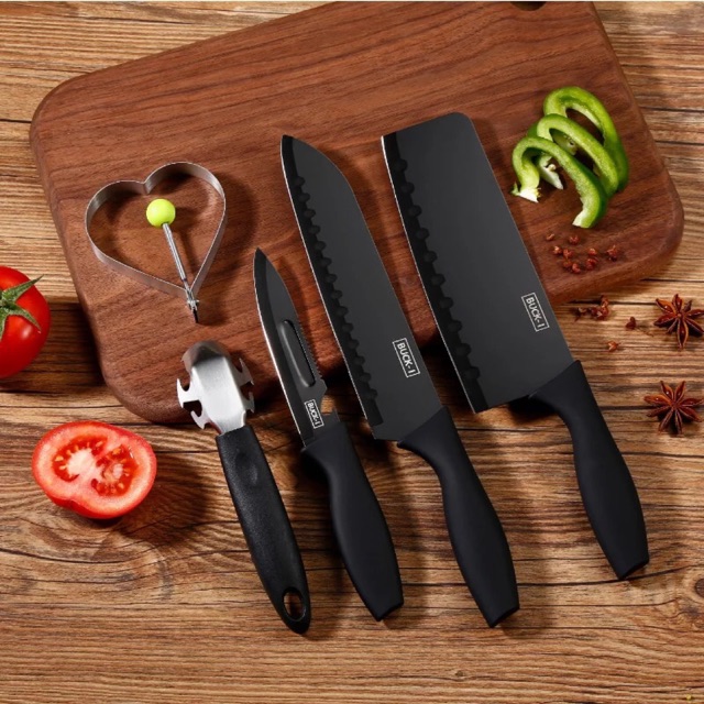 WJF BUCK-1 5pcs kitchen gife set knife stainless steel kitchen knives ...