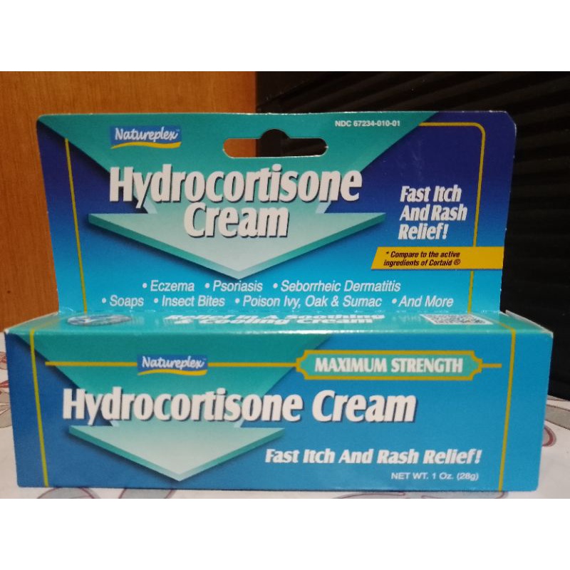 Natureplex Hydrocortisone Cream Fast Itch & Rash Relief(28g)Made in USA ...