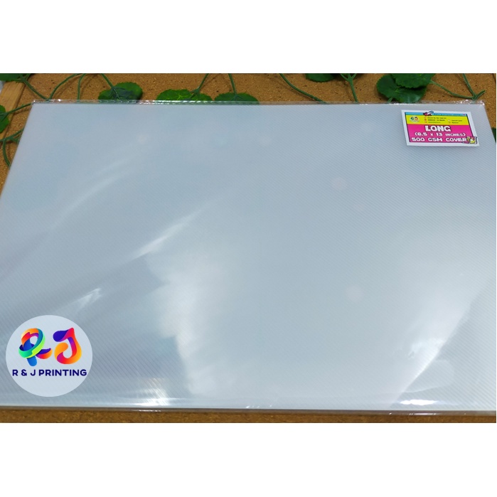 BINDING PP COVER, 500 GSM, Diagonally Transparent - RETAIL | Shopee ...