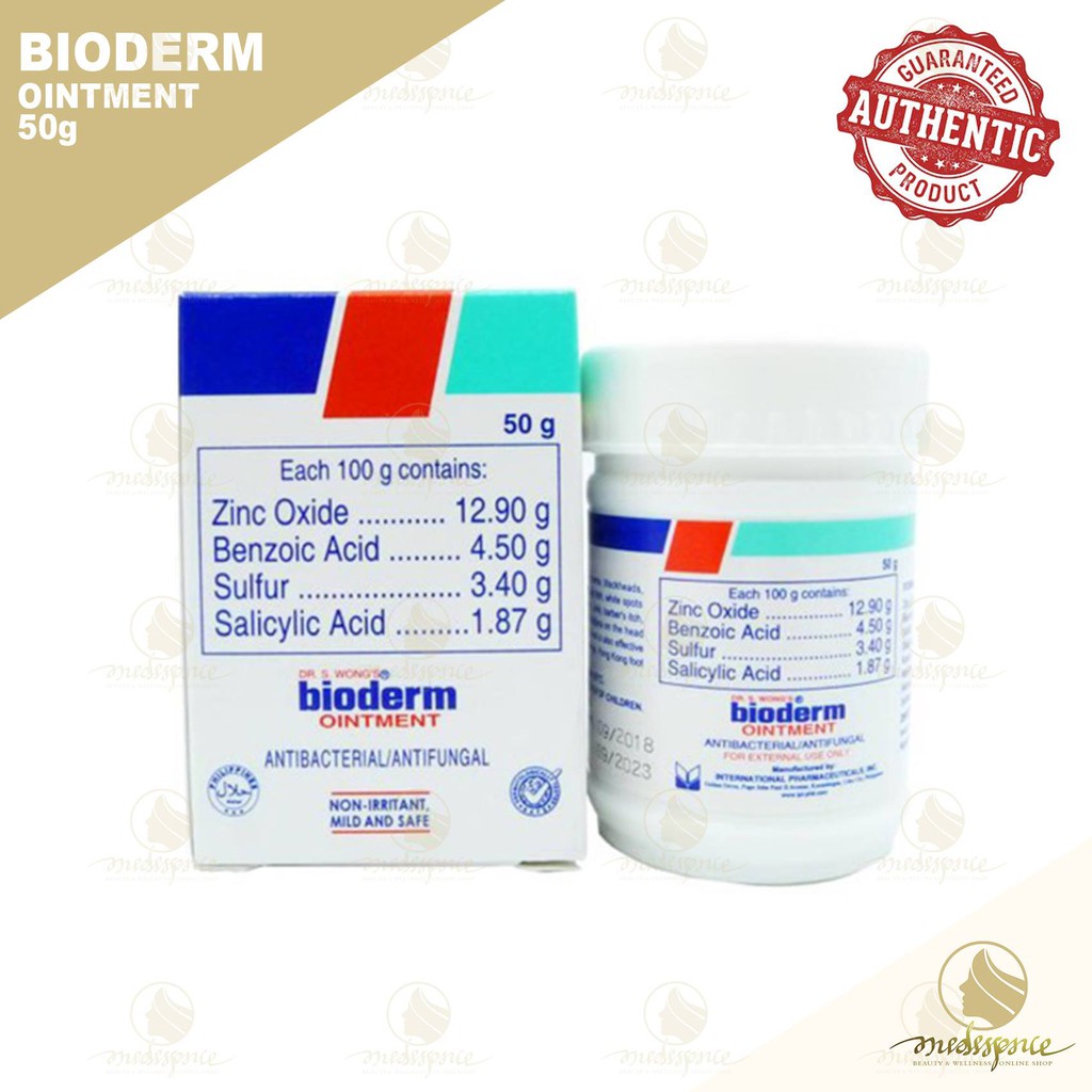 Bioderm Ointment Cream by DR. S. WONG Antifungal/Antibacterial 5g ...