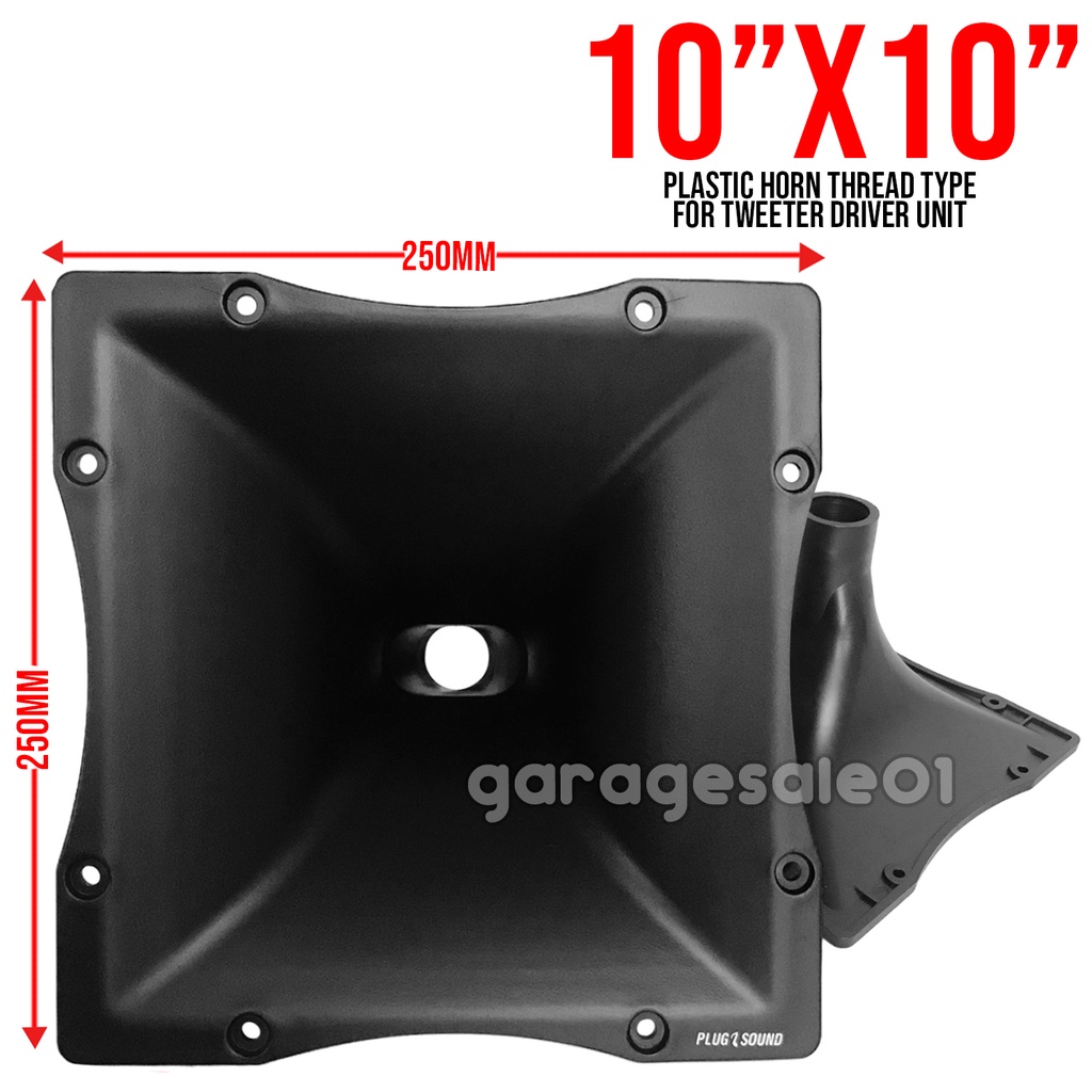 10 X 10 inches Horn Plastic Thread/Bolt Type for Speaker Box Tweeter ...