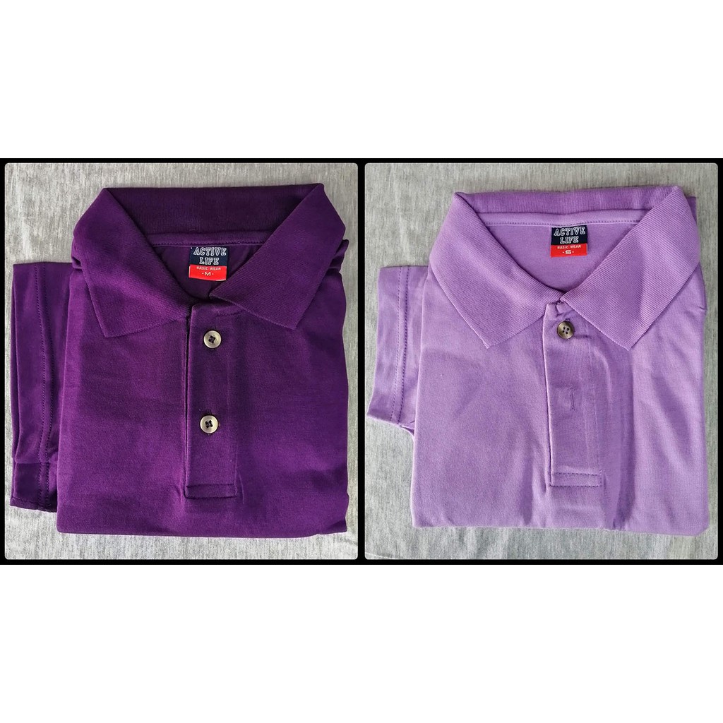 ACTIVE LIFE With Collar COTTON For Men and Women (UNISEX) | Shopee ...