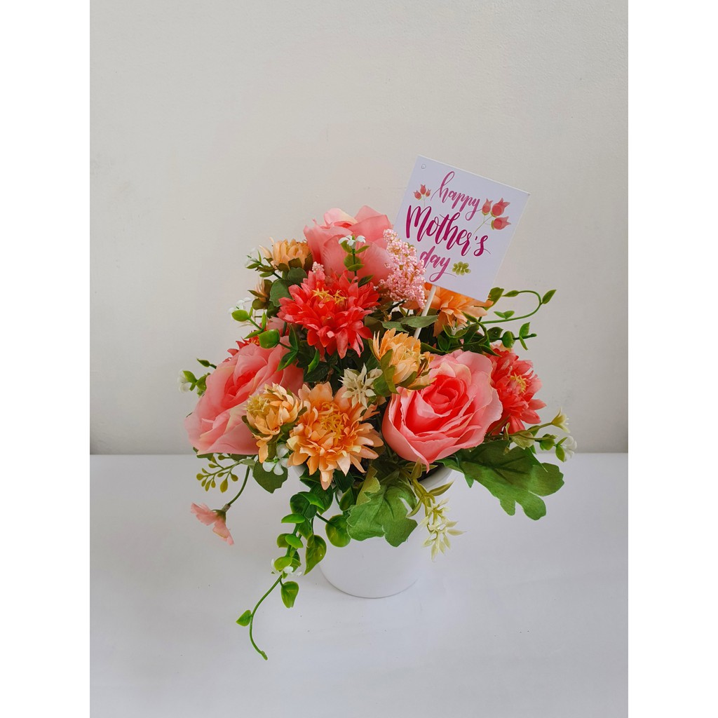Mother's Day Floral Arrangement in Pot Gift Flowers Best Mom Amazing ...