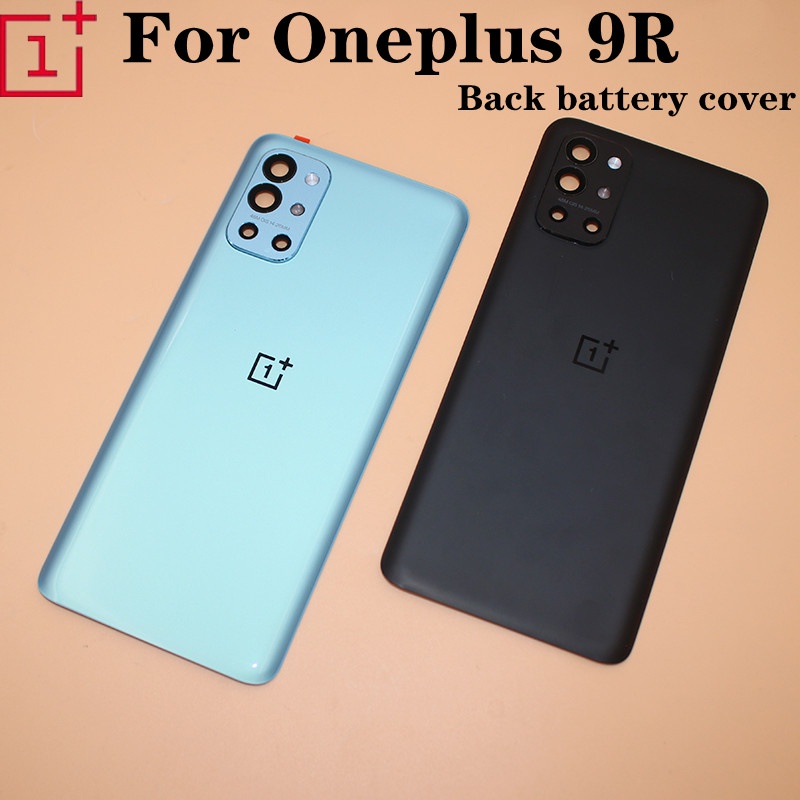 Original Glass For OnePlus 9R Back Battery Cover Door Rear Glass 9R Battery Cover 1+9R Housing ...