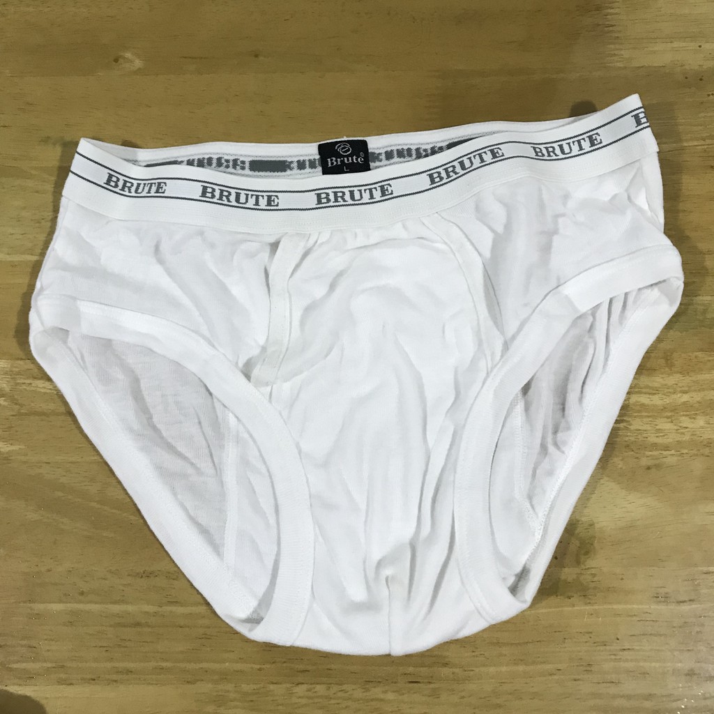Original BRUTE Classic Men's White Brief (Solo Pack) | Shopee Philippines