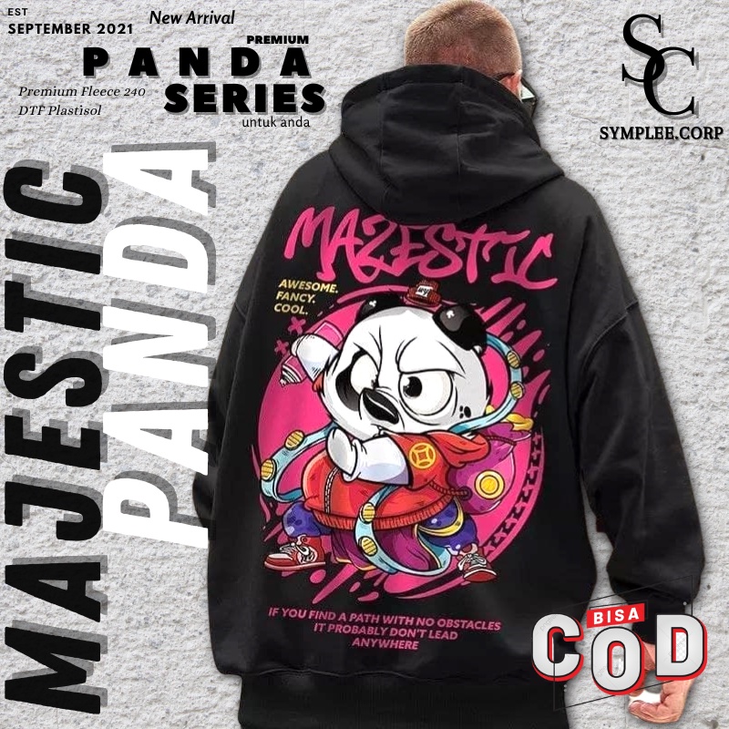 Panda Majestic Hoodie Jacket Sweater Hoodie Jacket Aesthetic Distro ...