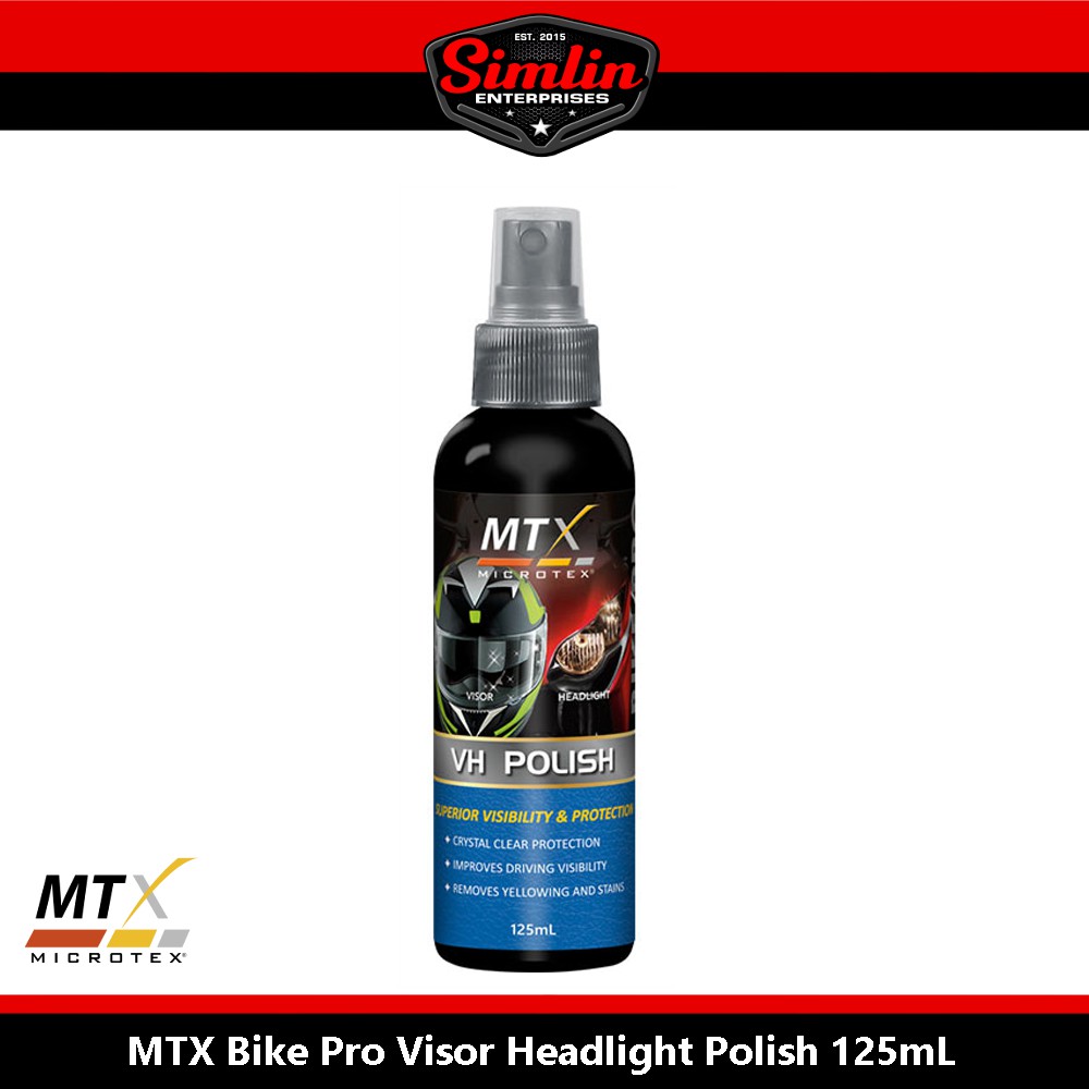 MTX Visor and Headlight Polish 125ml Bike Pro Microtex | Shopee Philippines