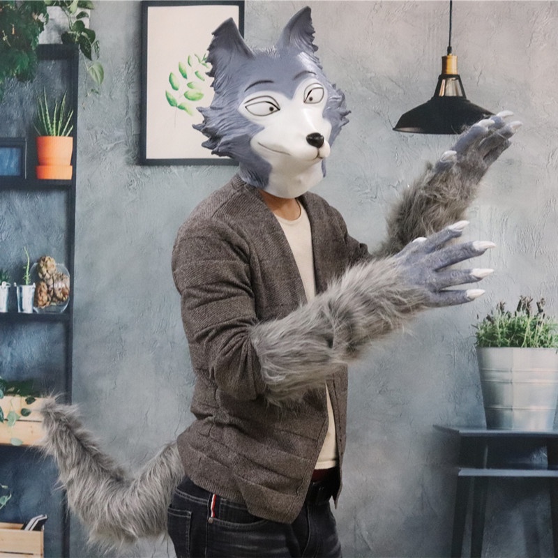 Werewolf Masks Animal Wolf Realistic Cosplay Latex Masques Halloween ...