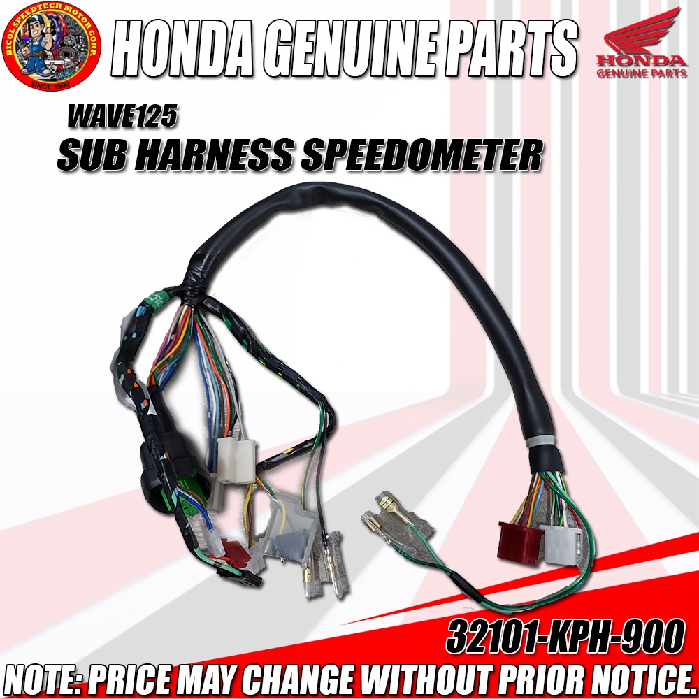 WAVE 125 S 2002-2003 SUB HARNESS SPEEDOMETER (HPI) (Genuine: 32101-KPH ...