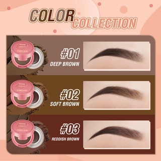 PINKFLASH 2-in-1 duo effect eyebrow cream & powder gel pomade Eyeliner ...