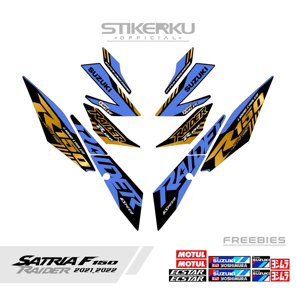 Suzuki RIDER 150 / R150 / SATRIA F 150 / 2021-2022 / STICKER / STRIPING ...