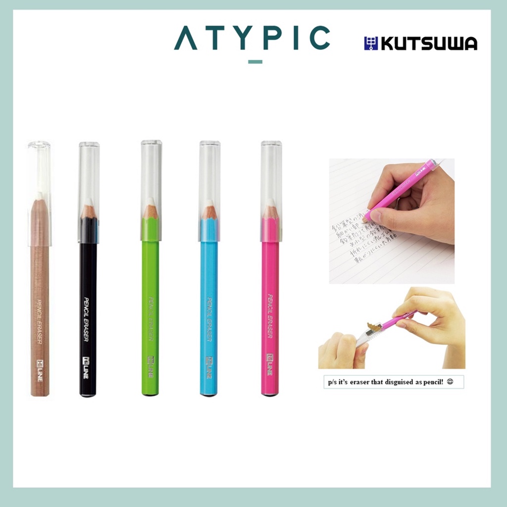 Kutsuwa Hi Line Pencil-Shaped Eraser | Shopee Philippines