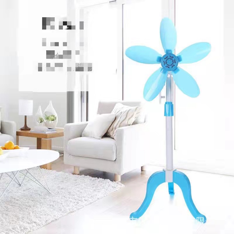 ZH 5 Blades Stand Fan Portable Floor Fan Foldable Stand Fan Electric ...