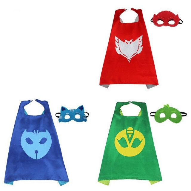 Pj mask cape with mask set for kidsL | Shopee Philippines