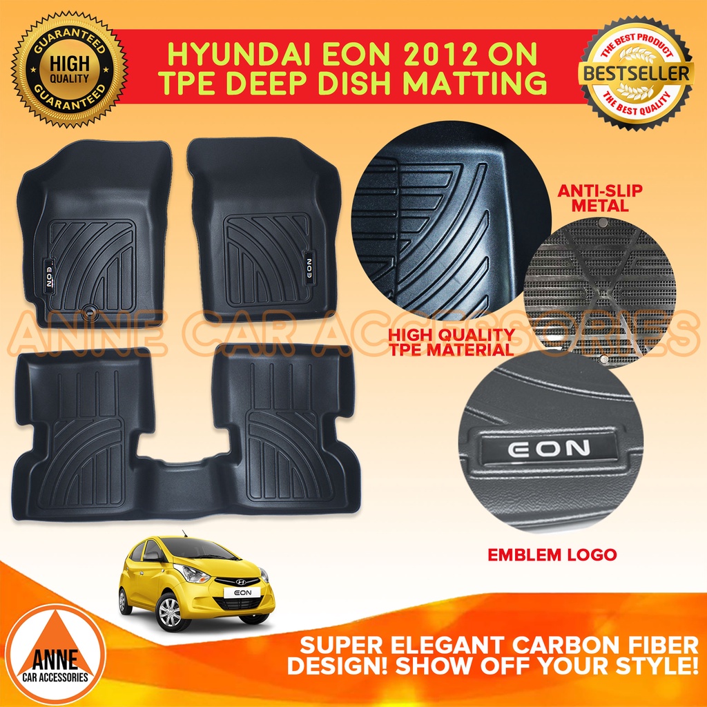 TPE Car Deep Dish Matting for Hyundai Eon 2012 - Onwards Car Matting ...