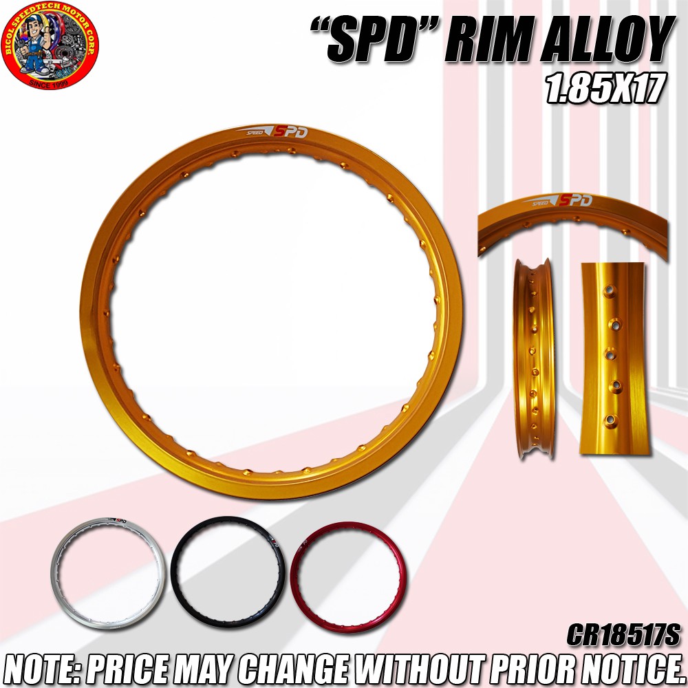 RIM ALLOY "SPD" 185x17 (CR18517S) | Shopee Philippines