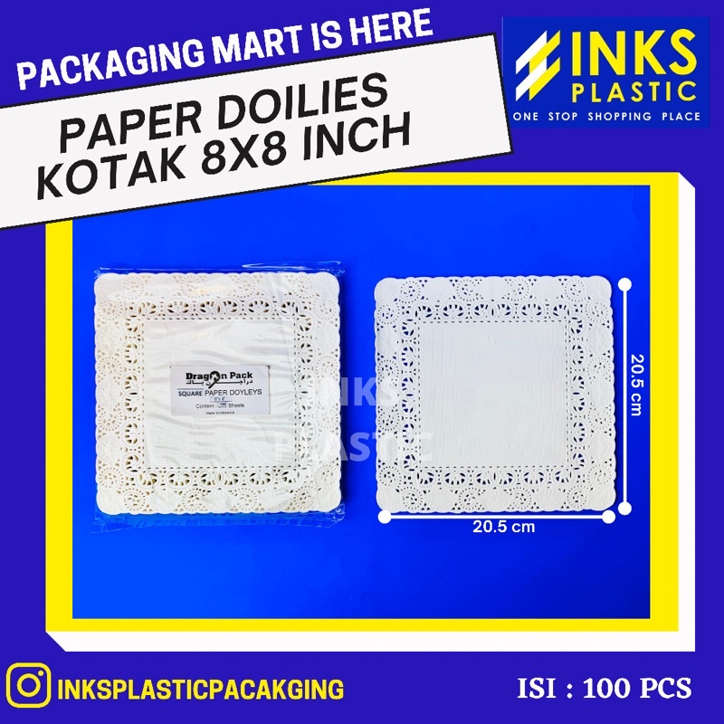 Paper DOILIES BOX 8 INCH/LACE CAKE BASE PAPER (100 SHEETS) | Shopee ...