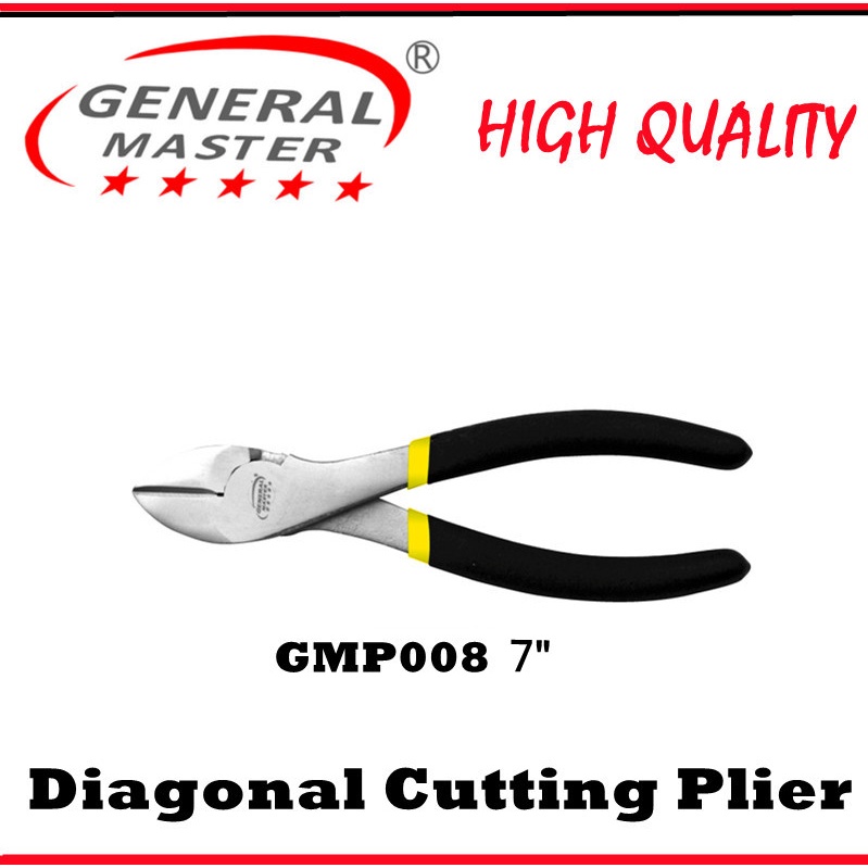GENERAL MASTER Diagonal Cutting Pliers 7inch GMP008 | Shopee Philippines