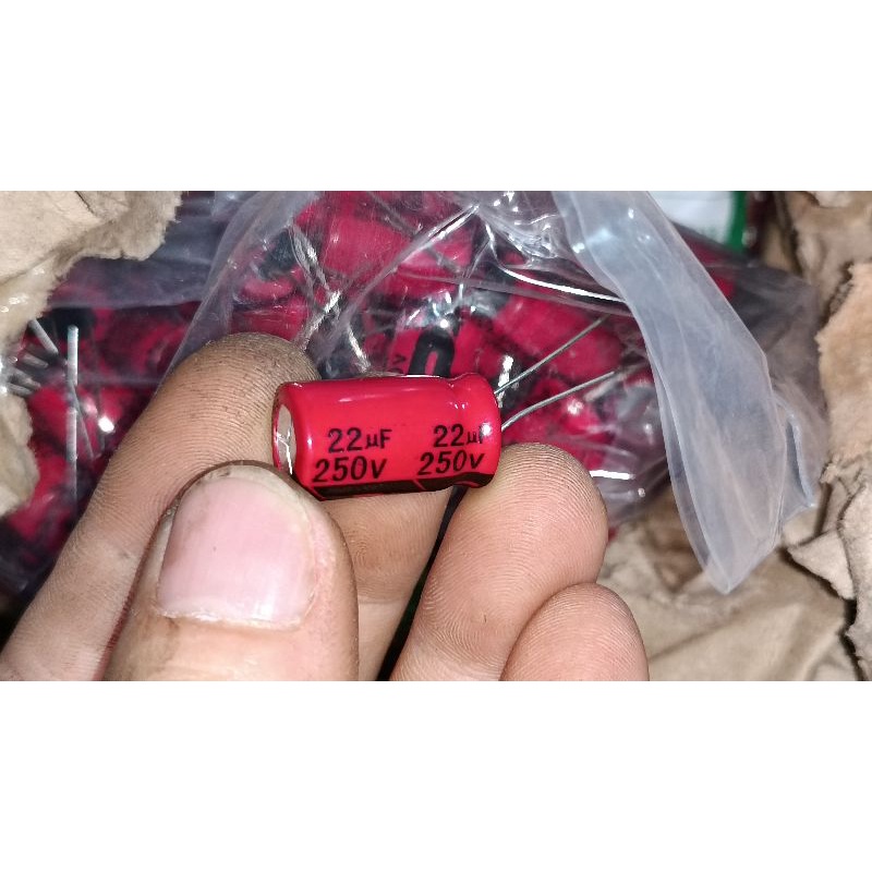 Capacitor 22uf 250v (1 bag of about 200) | Shopee Philippines