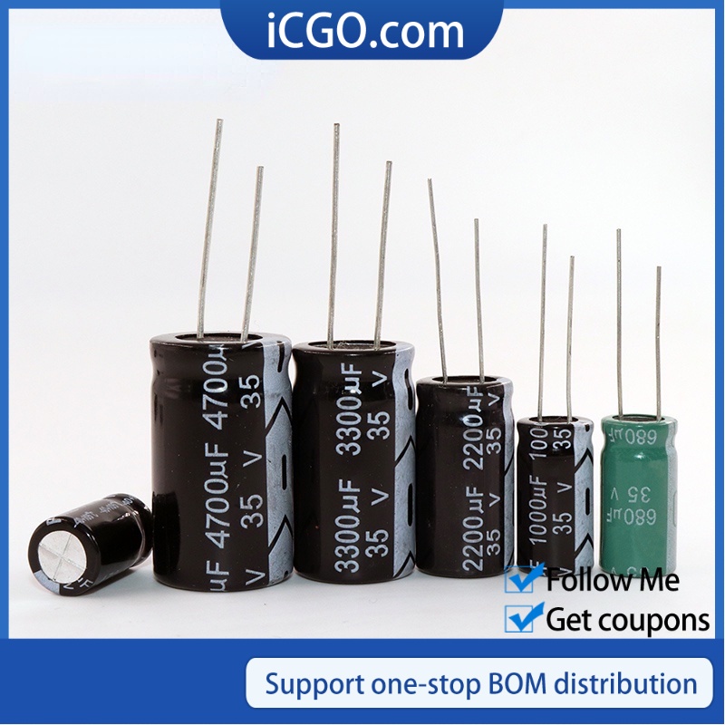 Aluminum Electrolytic Capacitor 50V 1uF 2.2uF 3.3uF 4.7uF 10uF 47uF 220uF 1000uF 2200uF | Shopee ...